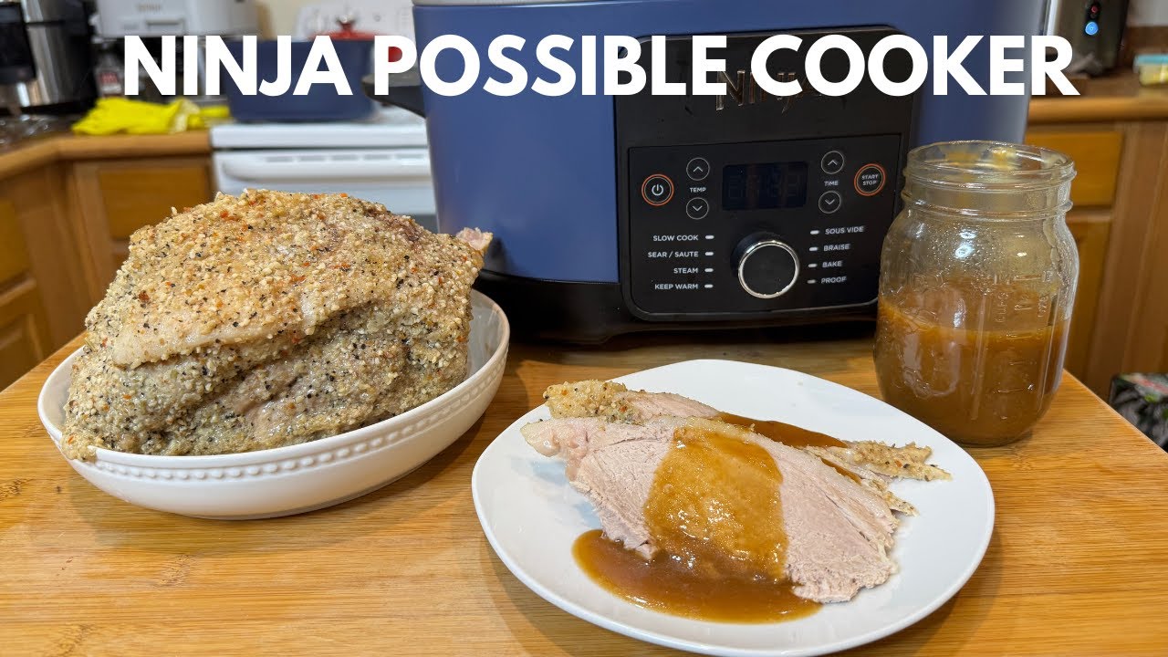 NINJA POSSIBLE COOKER Pork Roast with Gravy - YouTube