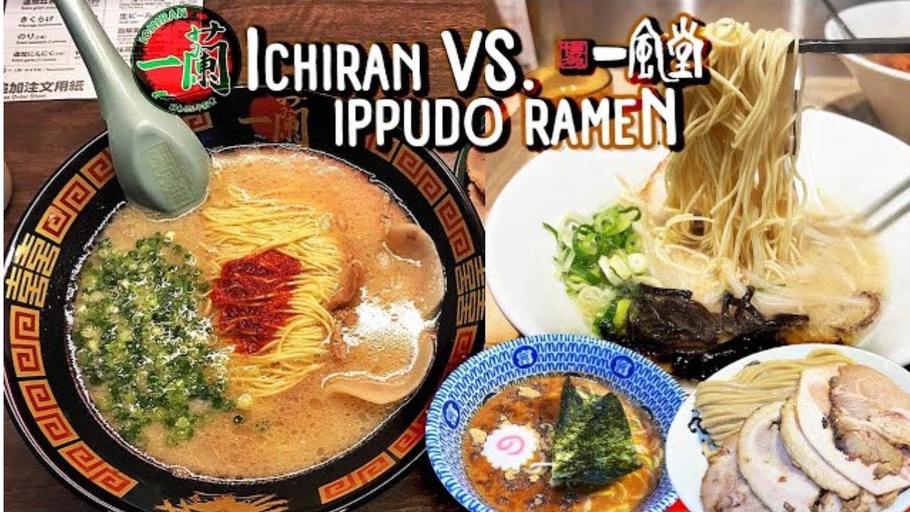 Ichiran vs. Ippudo Ramen! BEST Japanese Ramen Chain | 100 Foods to Eat Before You Die #63 - YouTube