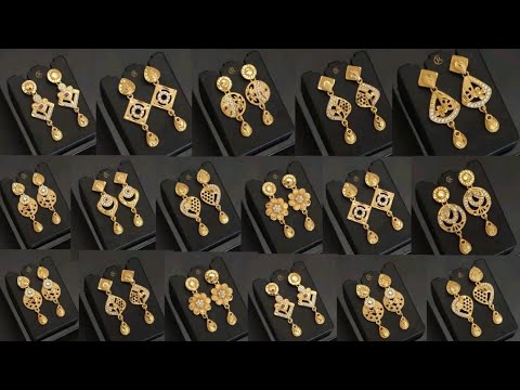 New latest gold earrings designs 👌, jhala ki design, gold earring ...