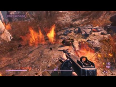 The Spray n' Pray melts the Legendary Quantum Tankbot[Fallout 4] - YouTube