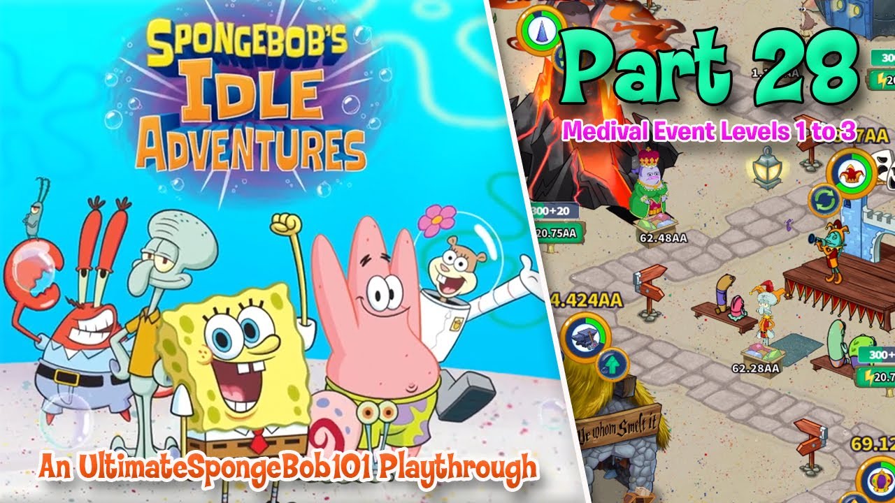 Medieval Moments | SpongeBob's Idle Adventures Playthrough Part 28 ...