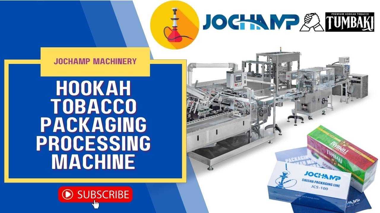 Revolutionary Shisha Tobacco Packaging Line by JOCHAMP MACHINERY | TUMBAKI Tobacco Factory - YouTube