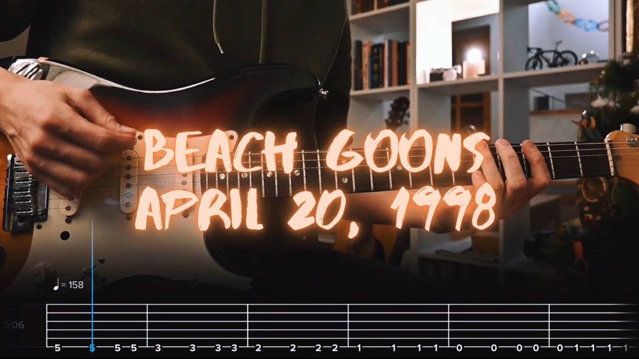 April 20, 1998 Beach Goons Сover / Guitar Tab / Lesson / Tutorial - YouTube