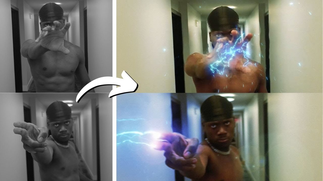 How to Shoot Lightning From Your Fingers Basic VFX After Effects Tutorial (Azula, Thor, & Zeus ...