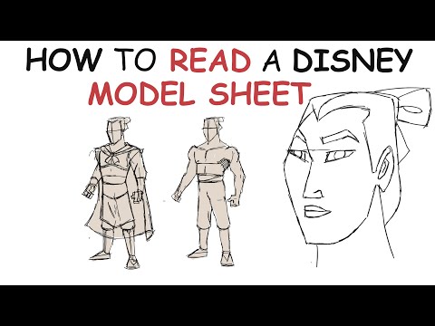 Animator Shows How To Read A Character Model Sheet | Disney | Mulan ...
