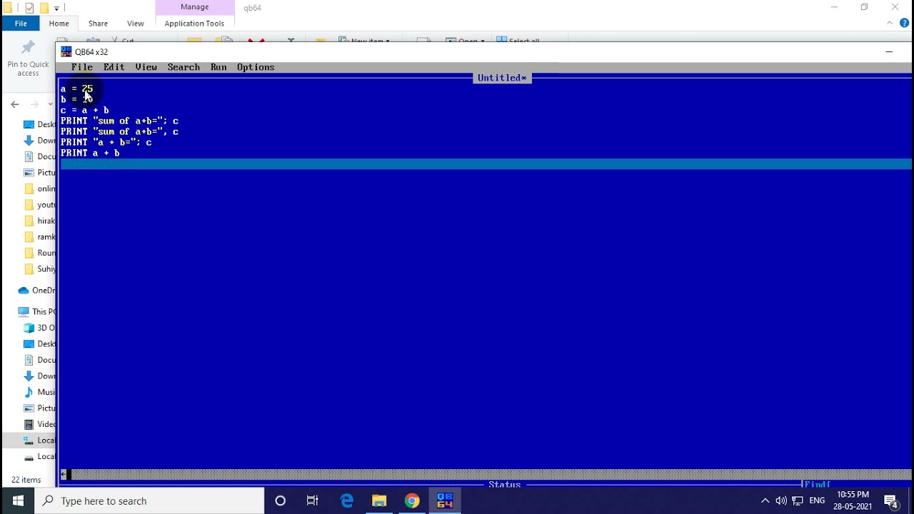 Basic print,tab,locate - YouTube