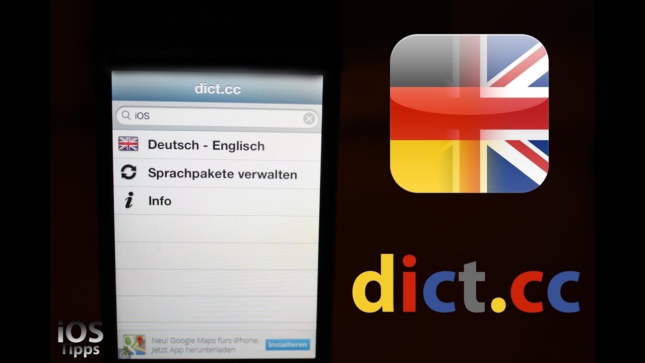 dict.cc - Wörterbuch | iOS Tipps | #9 - YouTube