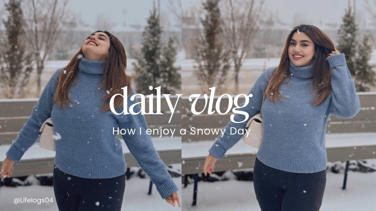 Canada Vlog: How I Enjoy a Snowy Day🥶🌨️ ️ - YouTube