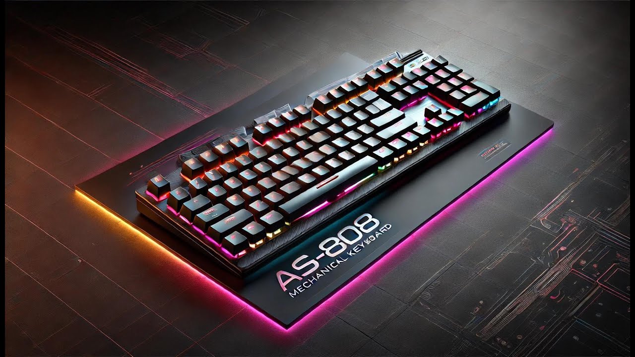 REVIEW TECLADO MECANICO AOAS AS-808 !!! - YouTube