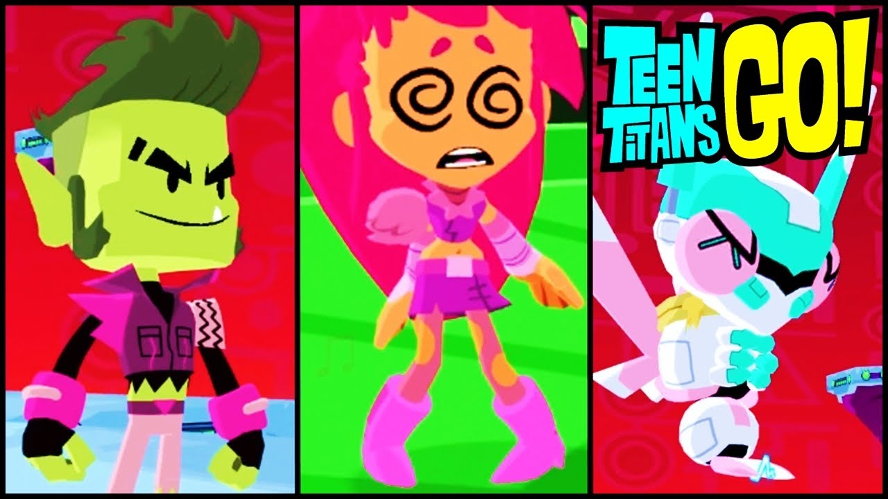 Teen Titans Go Figure Radical Starfire, Radical Beast Boy, Radical ...