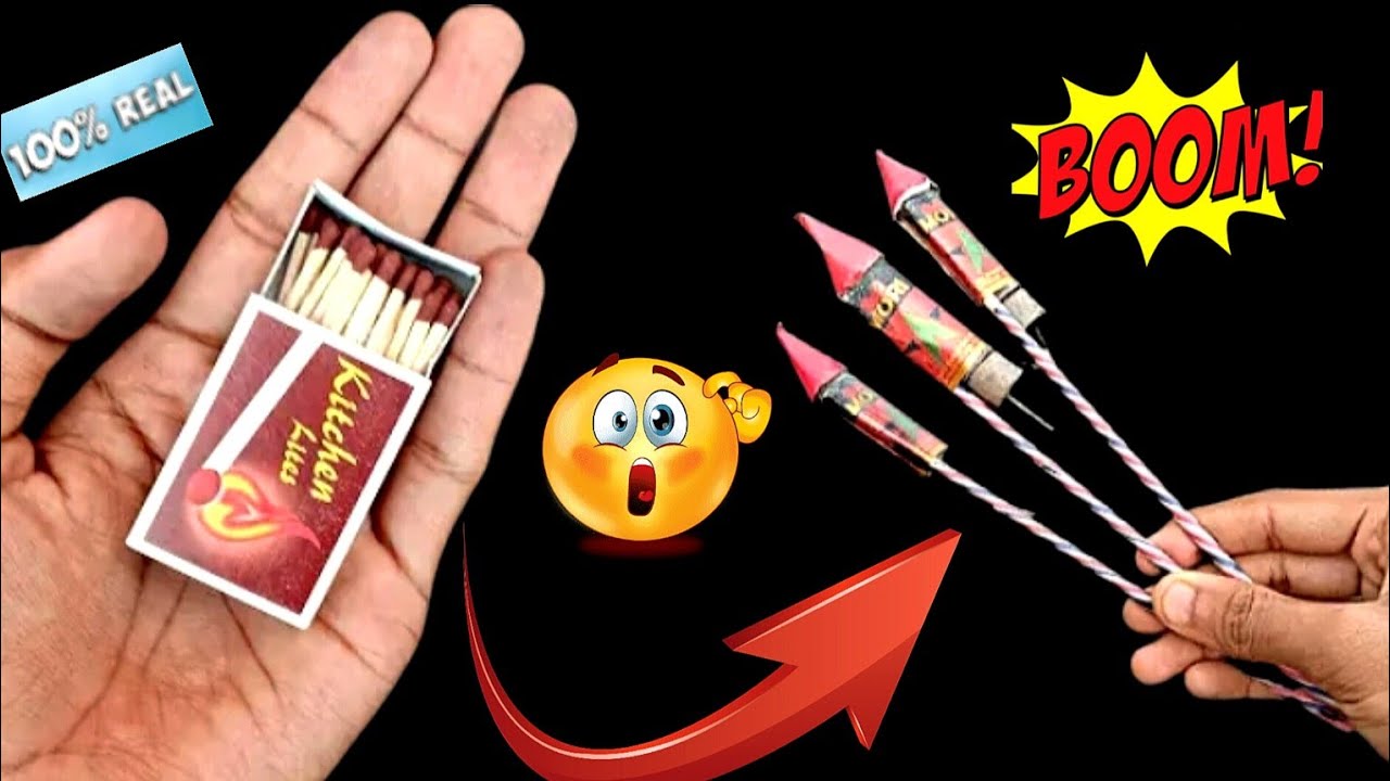 How To Make A Match Rocket 🚀 At Home || Homemade Match Rocket Easy 2024 ...