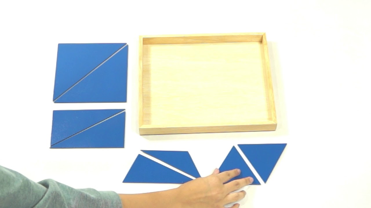 VDO 34 Rectangular Box Of Constructive Blue Triangles - YouTube