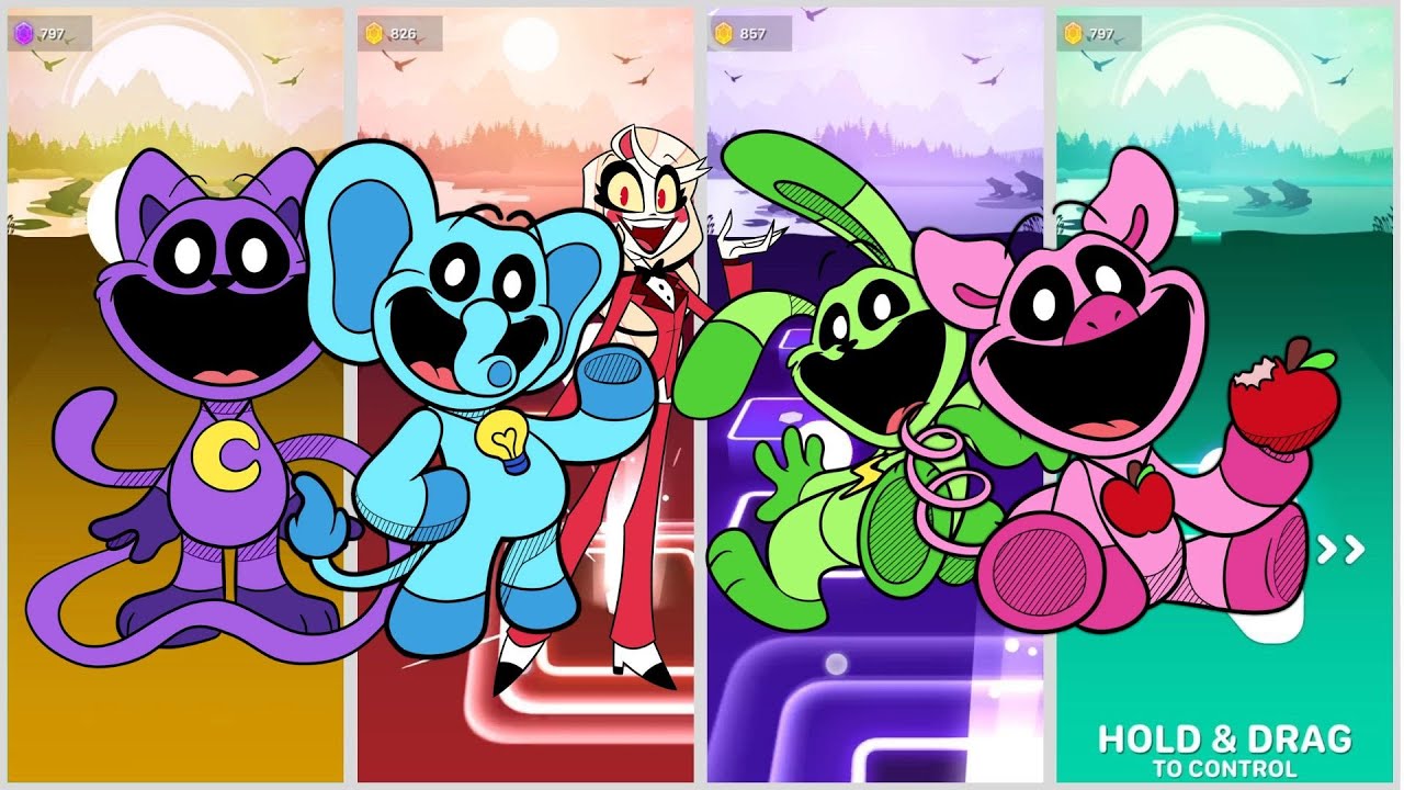 POPPY PLAYTIME CHAPTER 3 in the Game TILES HOP EDM RUSH - YouTube