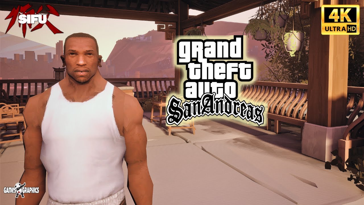 HERE WE GO AGAIN!!! (SIFU MODS) GTA SA Carl CJ Johnson MOD 4K - YouTube
