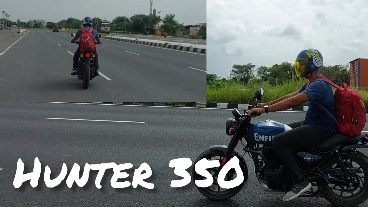 RE Hunter 350! First Long ride on New bike | Utsav Shrivastav - YouTube