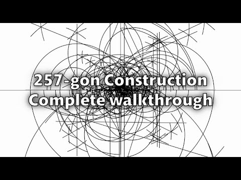 257-gon Construction - YouTube