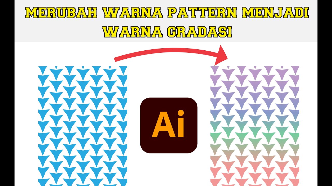 TUTORIAL MERUBAH WARNA PATTERN MENJADI WARNA GRADASI PADA ADOBE ...