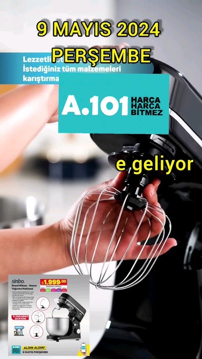 Hamur Yoğurma makinası a101 e geliyor bu perşembe a101 de #a101 #indirim #şok #bim #alışveriş ...