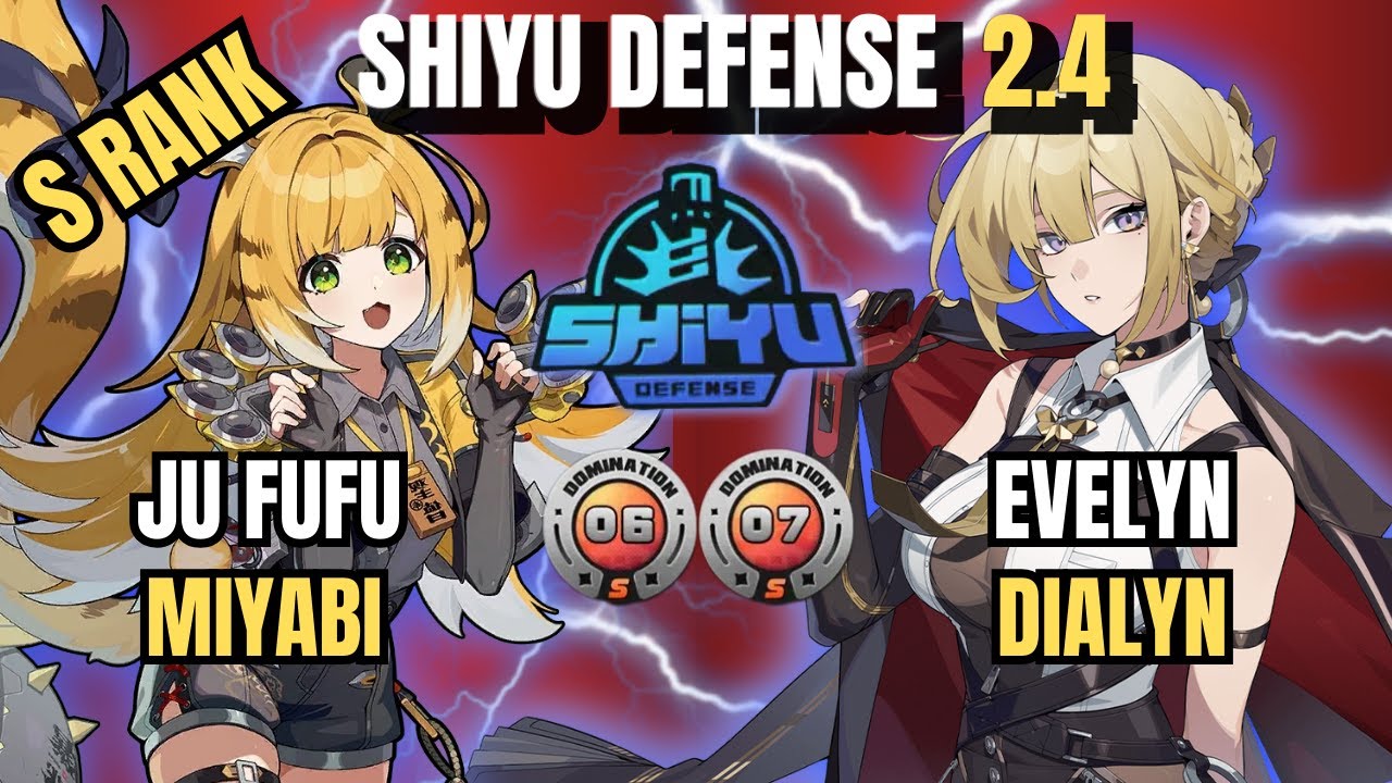 Miyabi Ju Fufu Team x Evelyn Dialyn Team | Shiyu Defense 6-7 S-Rank ...