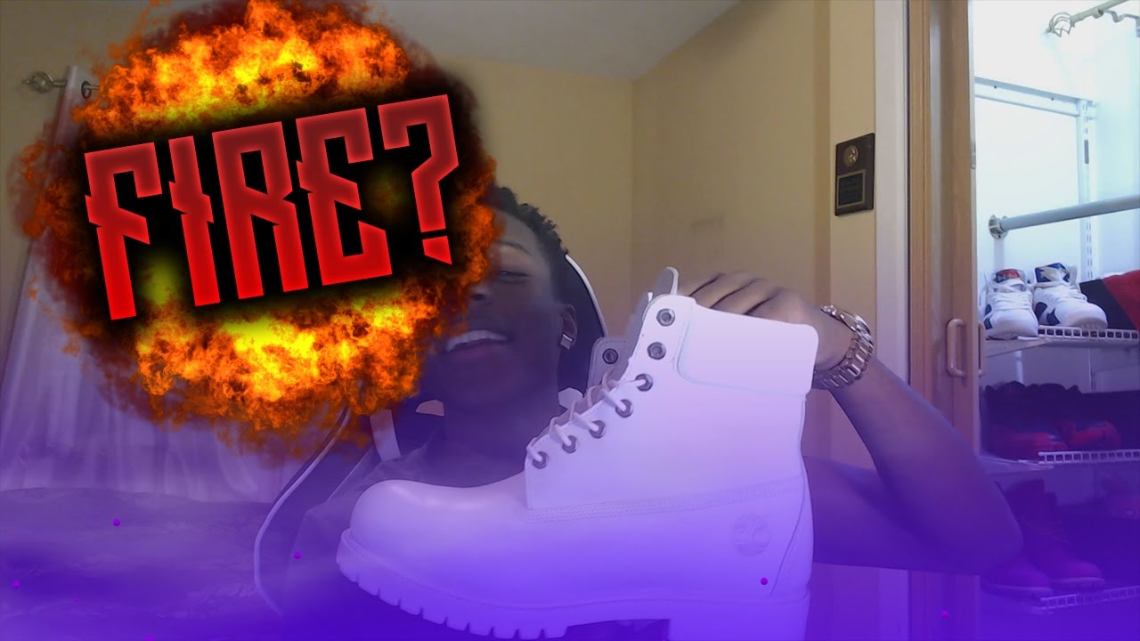 ARE ALL WHITE TIMBS FIRREEE?!?!?! - YouTube