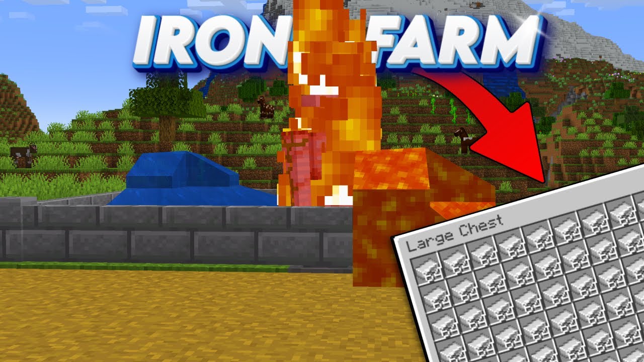 Making Iron Farm In Minecraft Survival | RomXd02 - YouTube