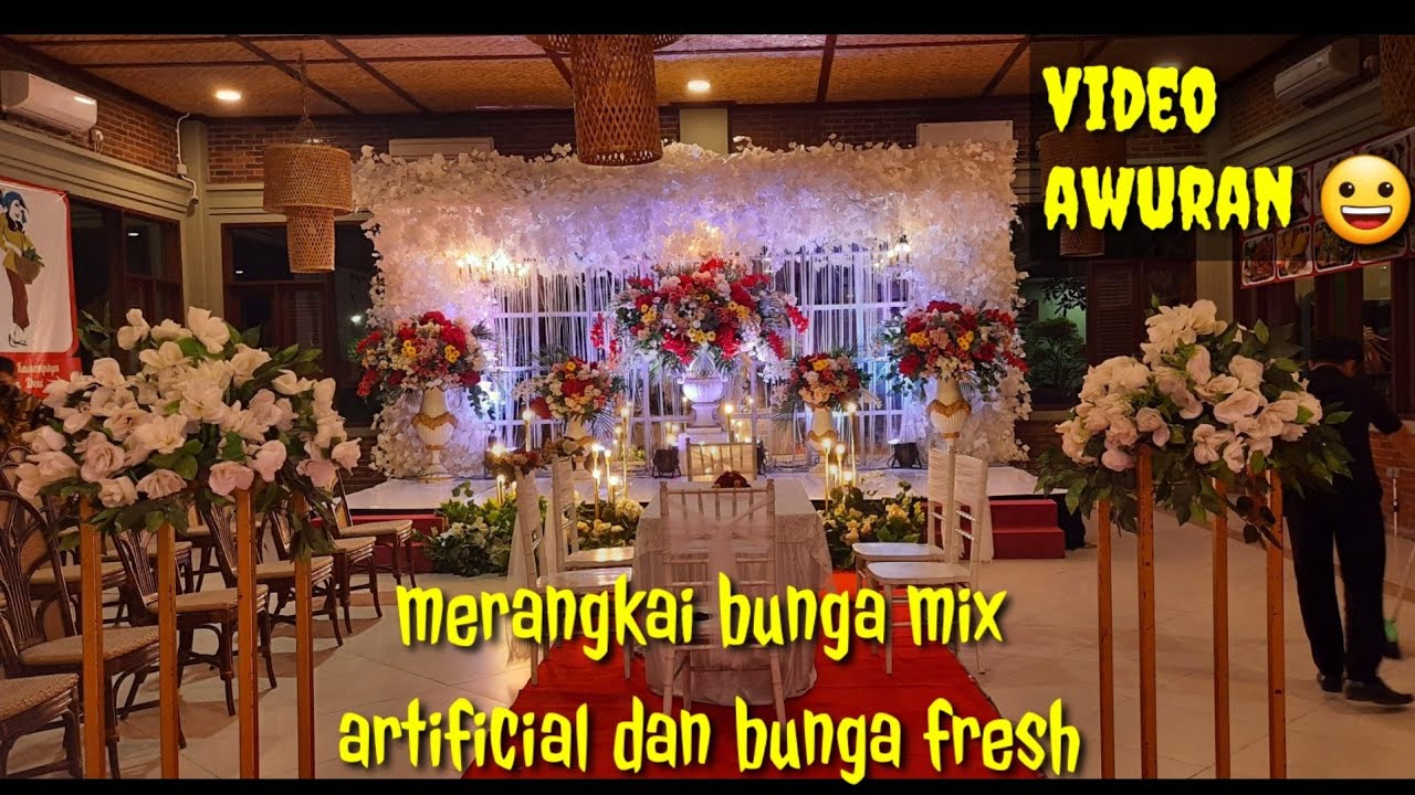 merangkai bunga artificial dan bunga fresh ‼️ @budibajakan - YouTube