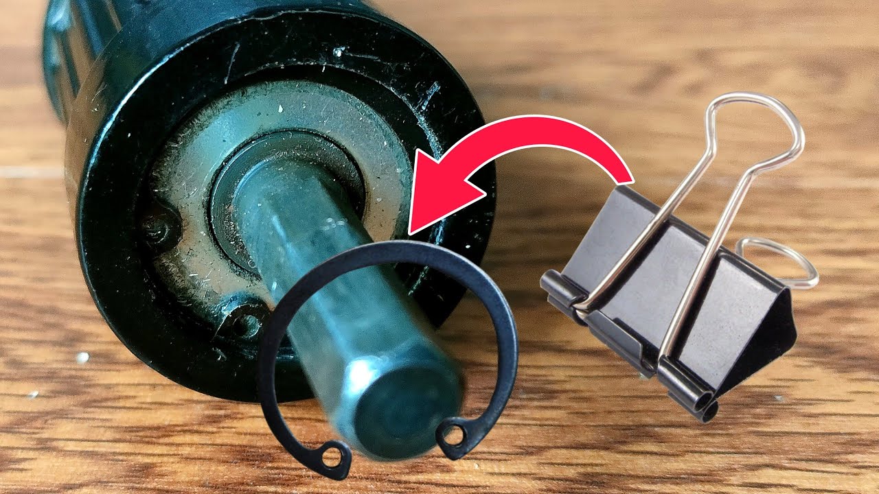 OLD MECHANIC'S CRAZY WAY of removing and installing SNAP RINGS - YouTube
