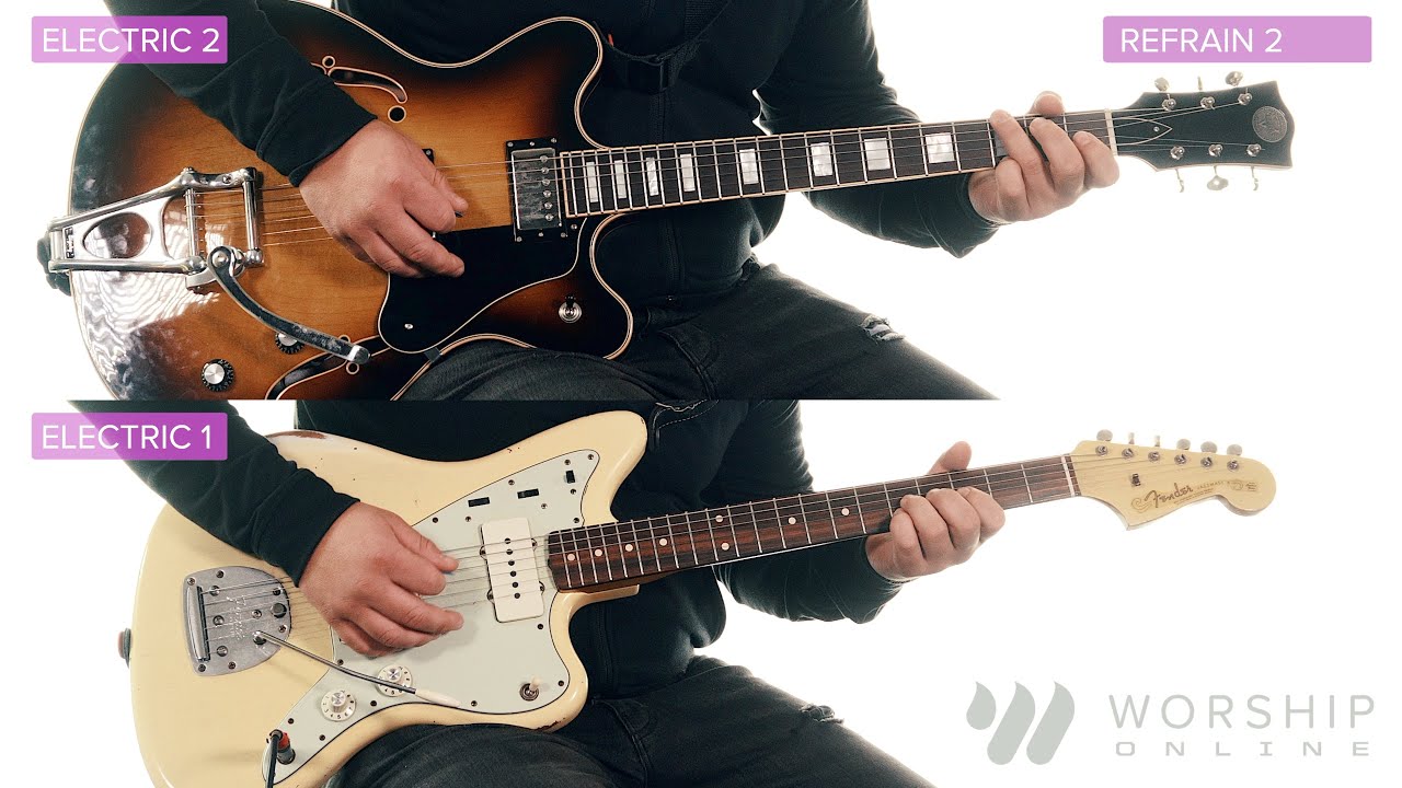 Resurrender - Hillsong Worship - Electric & Acoustic Guitar Tutorial - YouTube