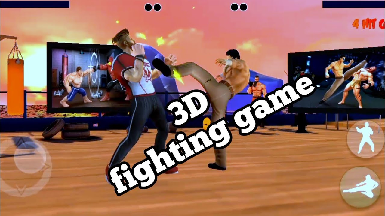 bodybuilder GYM fighting 3D game - YouTube