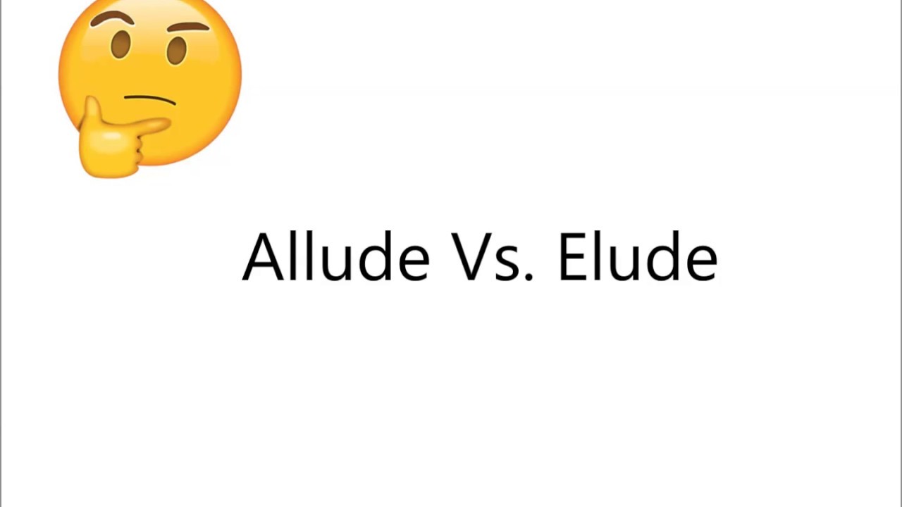 Memory trick - Allude vs elude - YouTube