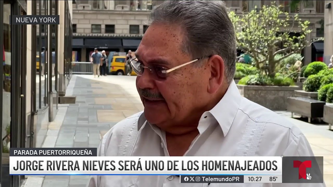 Jorge Rivera Nieves será homenajeado en para puertorriqueña de NY - YouTube