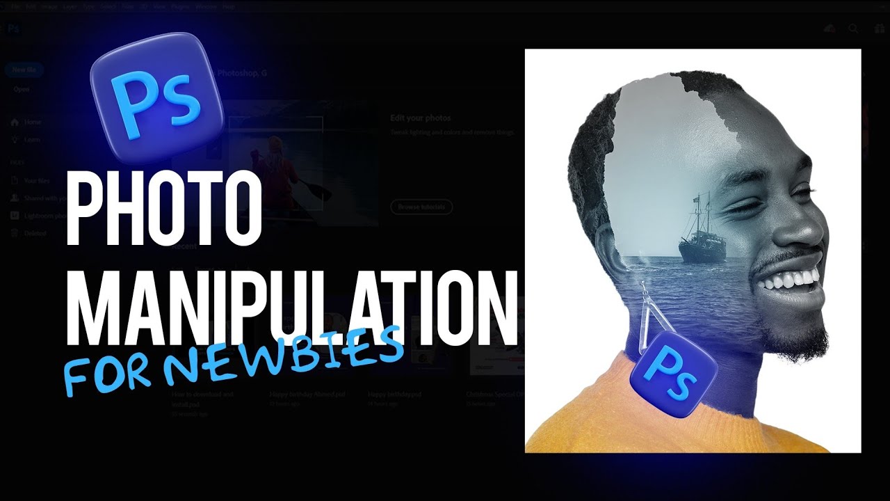 SIMPLE PHOTO MANIPULATION TUTORIAL FOR BEGINNERS. - YouTube
