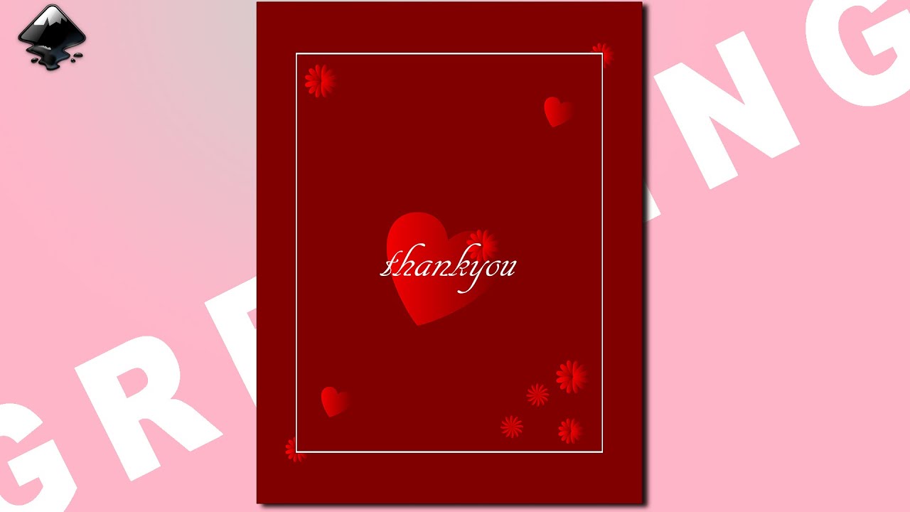 Greeting Card Art in Inkscape - YouTube