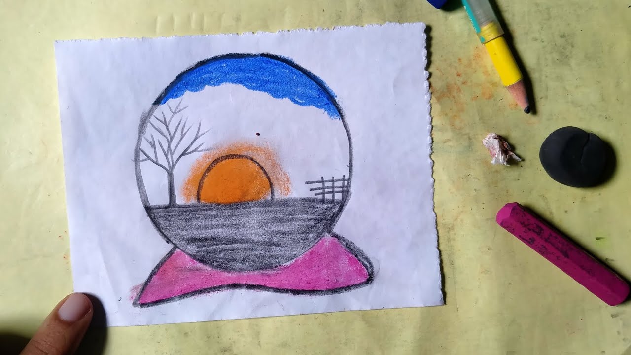 Easy painting tricks and technique drawingTop senary drawing easily ...