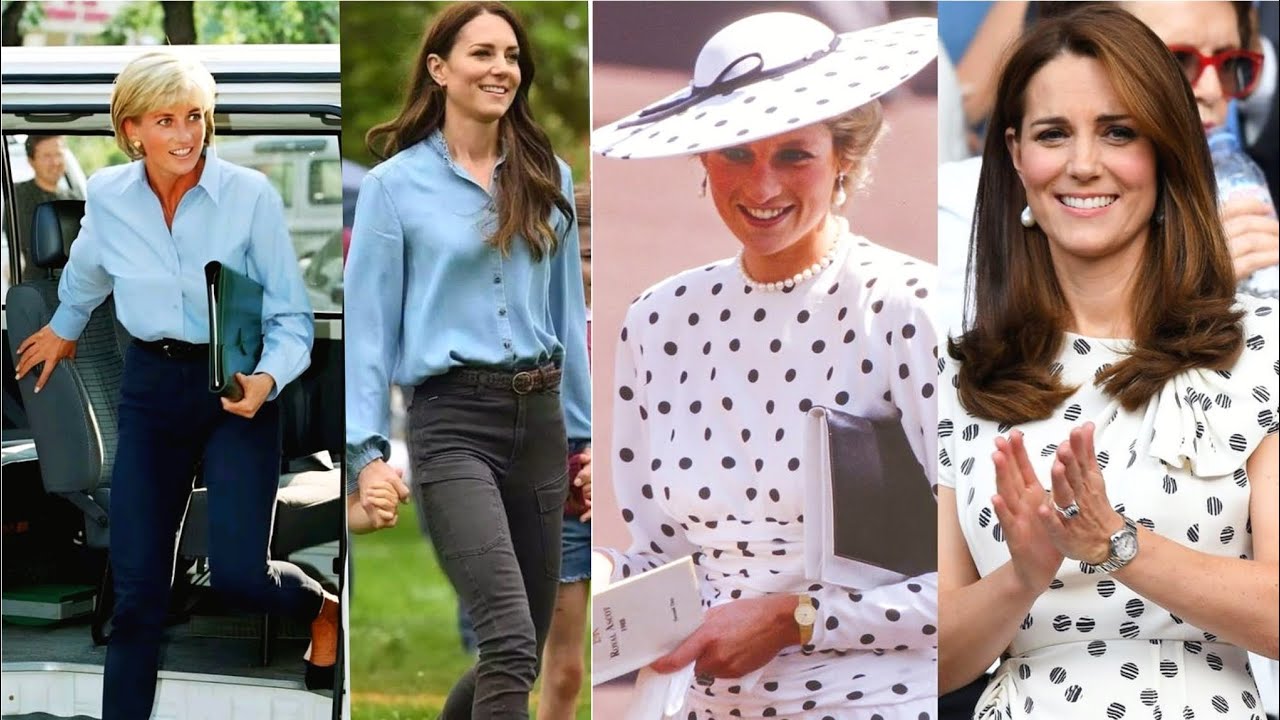 Duchess of Cambridge Vs Princess of Wales Dress similarities # ...