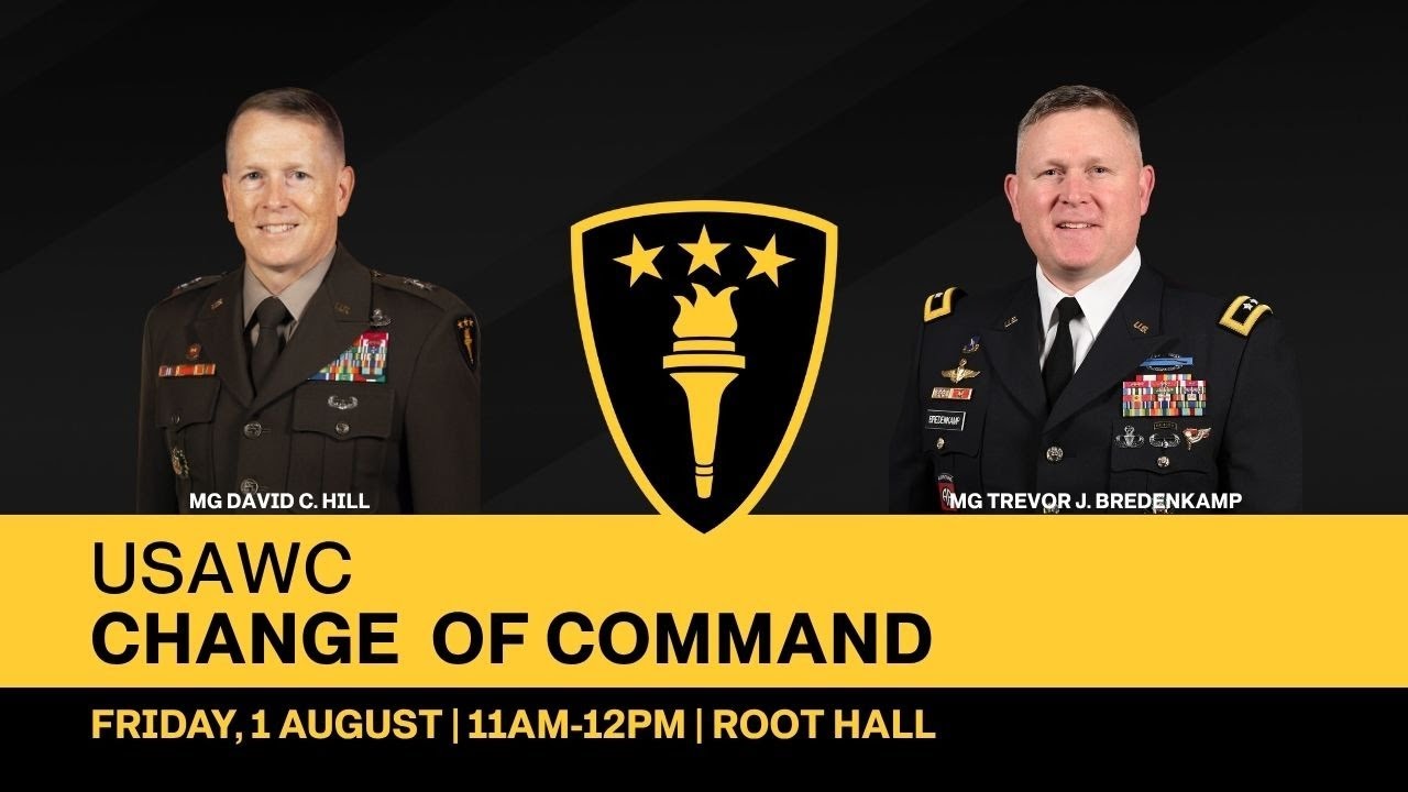 U.S. Army War College Change of Command - YouTube