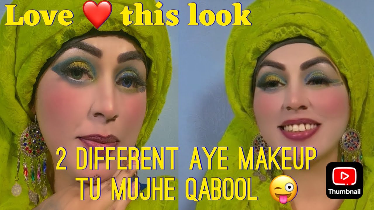 Quick and Easy 2 Different Ayes Makeup Looks With One Dress | Maria ...