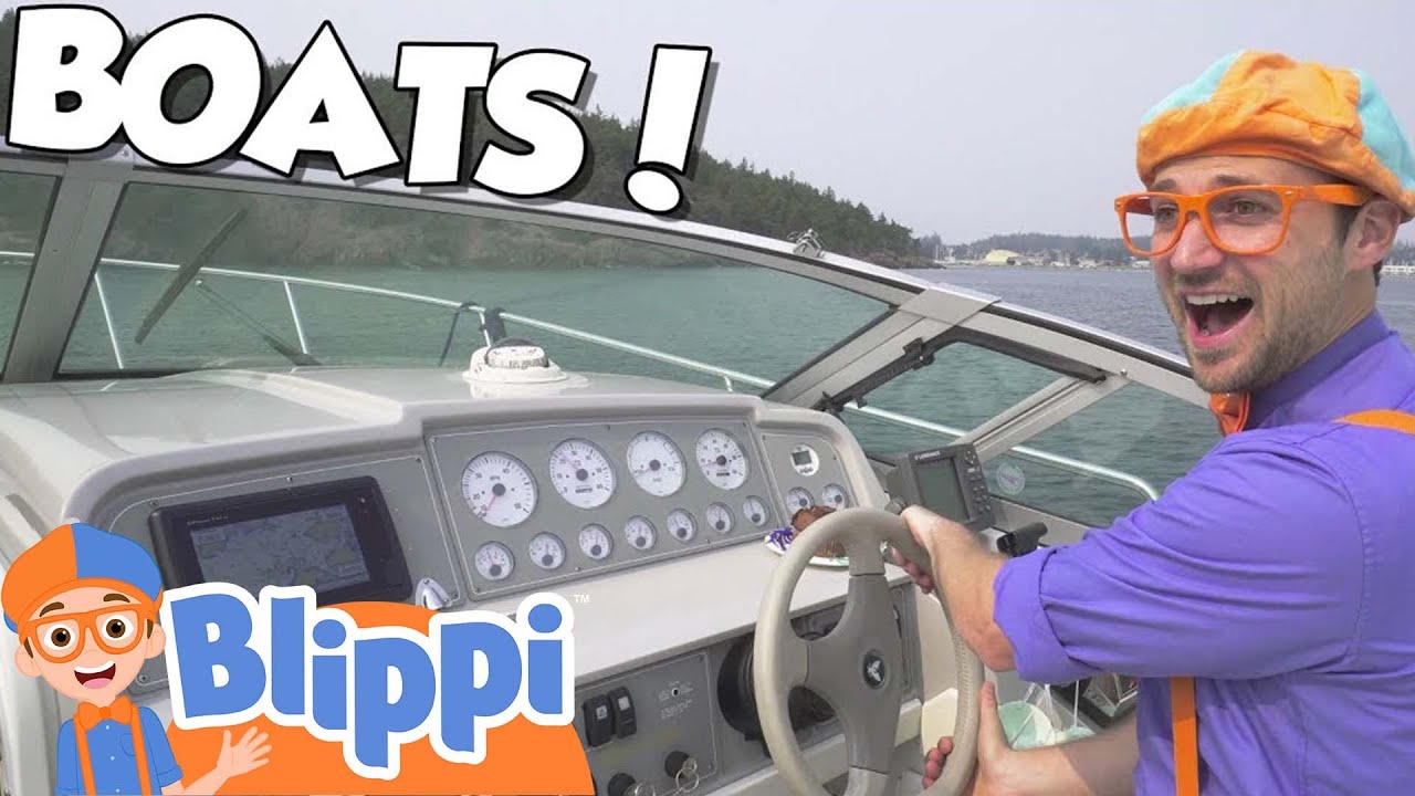 Blippi Explores a Boat | Life at Sea | Kids Ocean Learning | Toddler ...