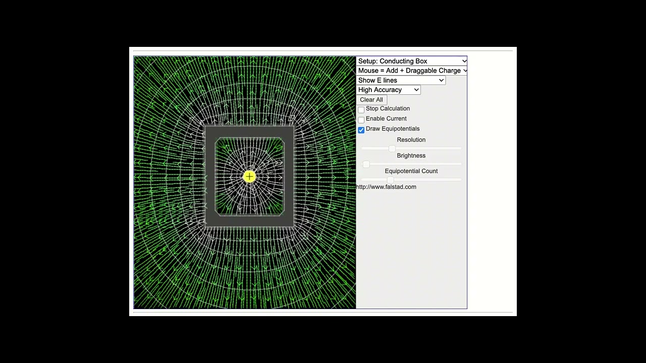 47. Simulation of Electric Field Inside a Conductor - YouTube