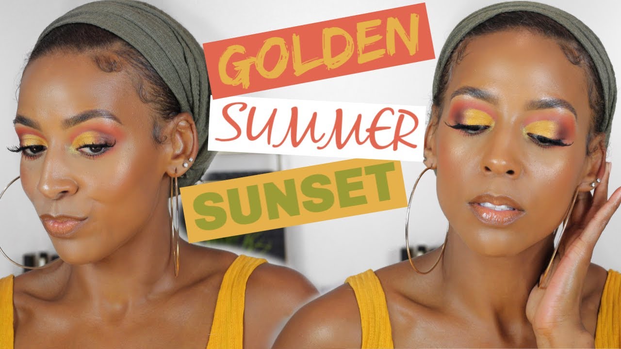 SUMMER SUNSET | FULL FACE MAKEUP TUTORIAL - YouTube