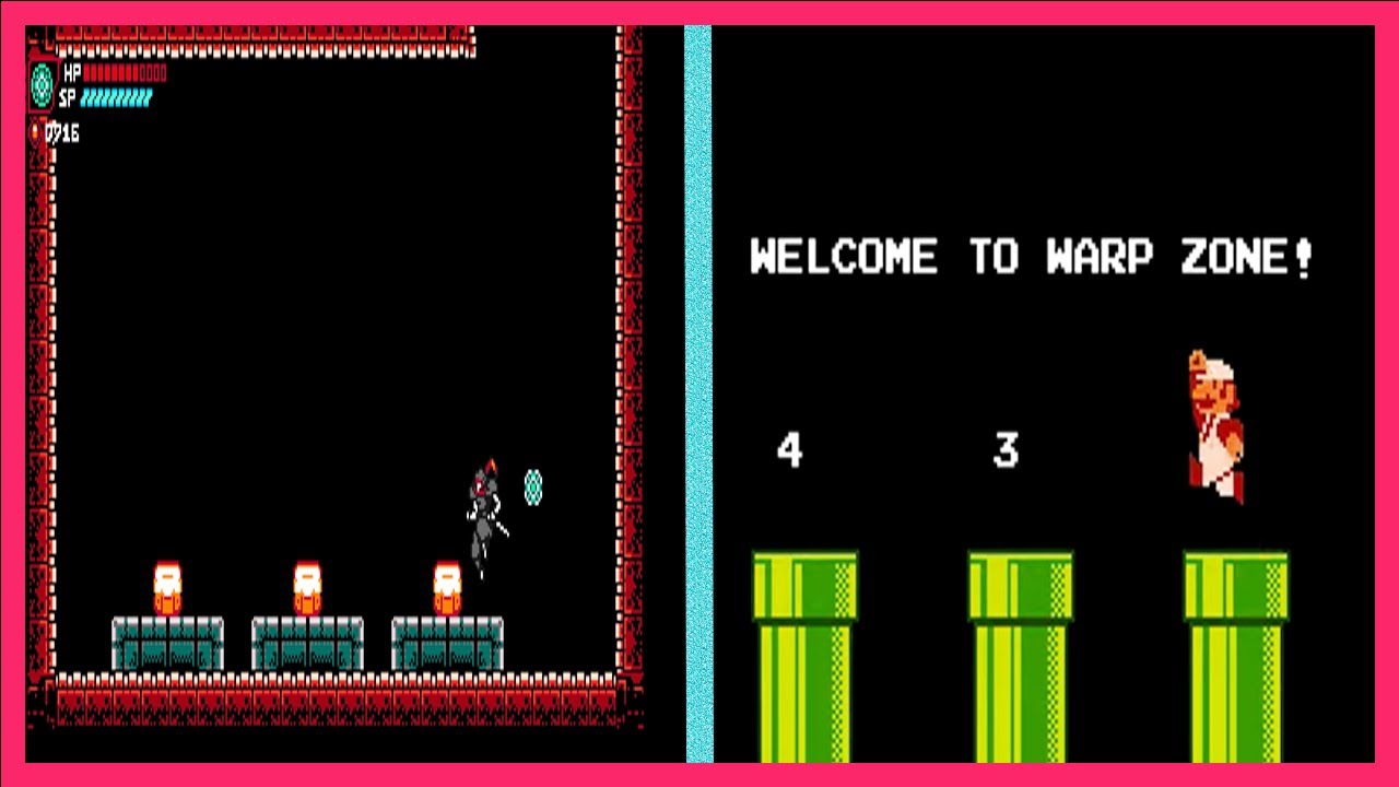 Cyber Shadow - Super Mario bros. Warp Zone EASTER EGG - YouTube