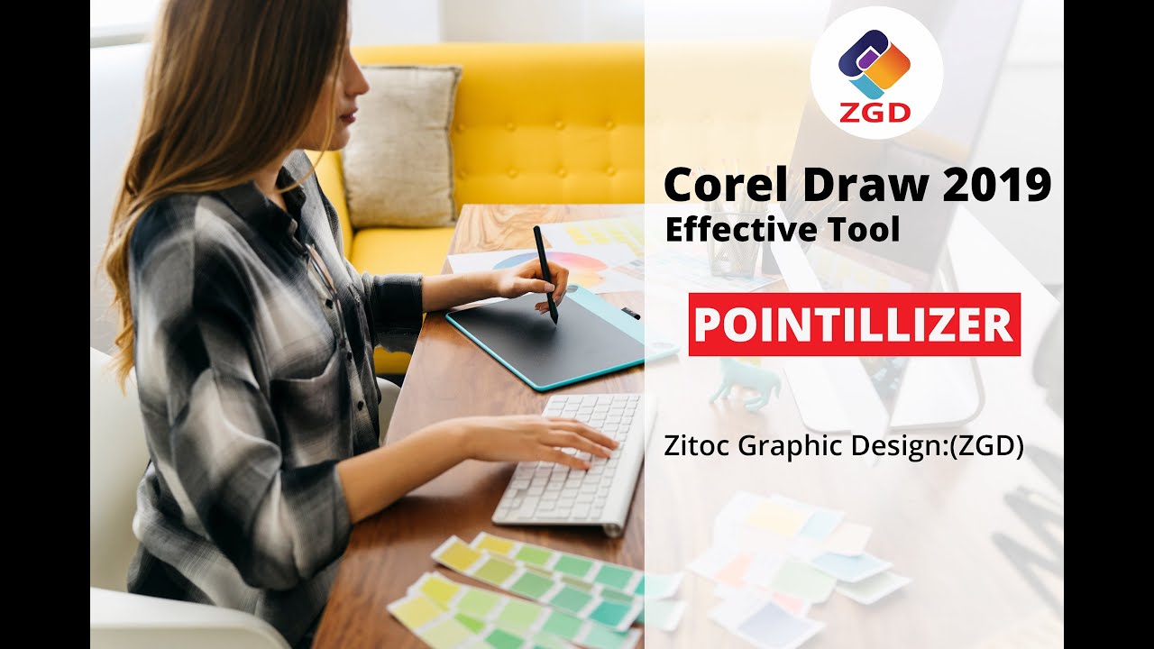 How to Use Pointillizer in CorelDraw | Mosaic Effect - YouTube