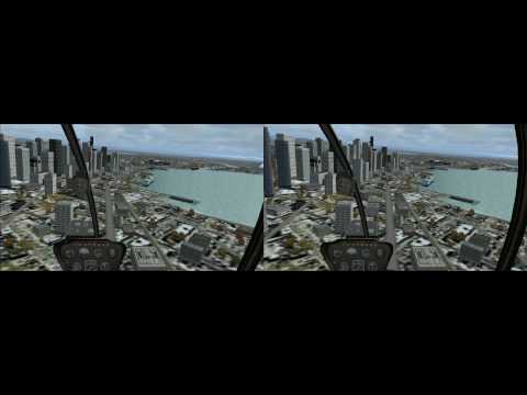 FS2004 - Seattle in Stereoscopic 3D - YouTube