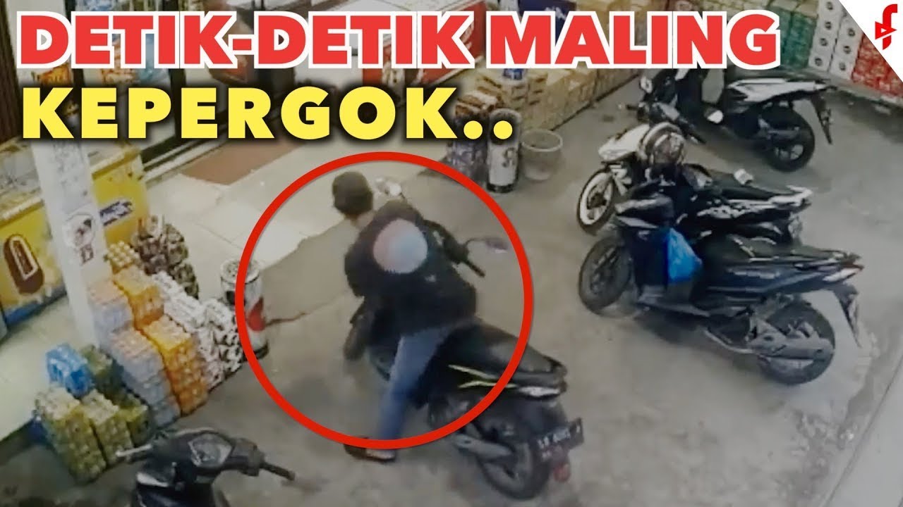 MALING TERKEJUT! Gagal Maling Motor Karena Pemiliknya Keburu Keluar ...