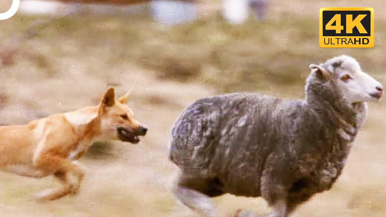 Ferocious Dingo Dogs Hunting Defenseless Sheep | 4K Animal Documentary ...