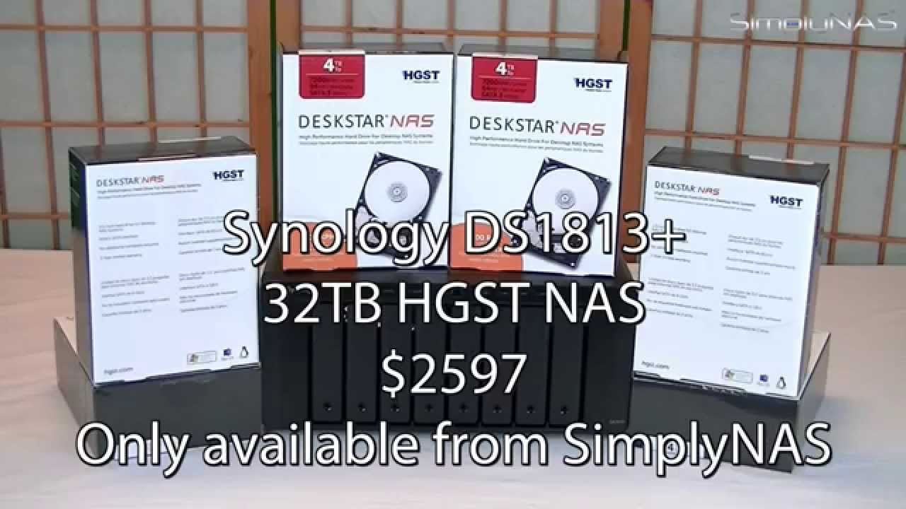 Synology DS1813+ with 32TB HGST NAS - Special Offer - YouTube