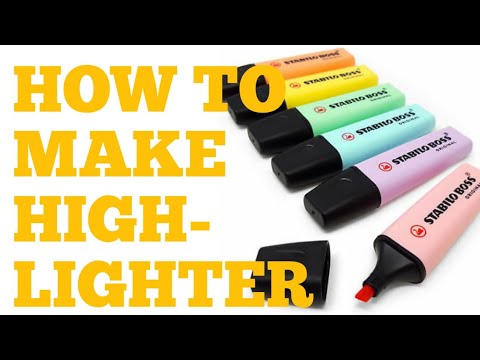 How to make highlighter - YouTube
