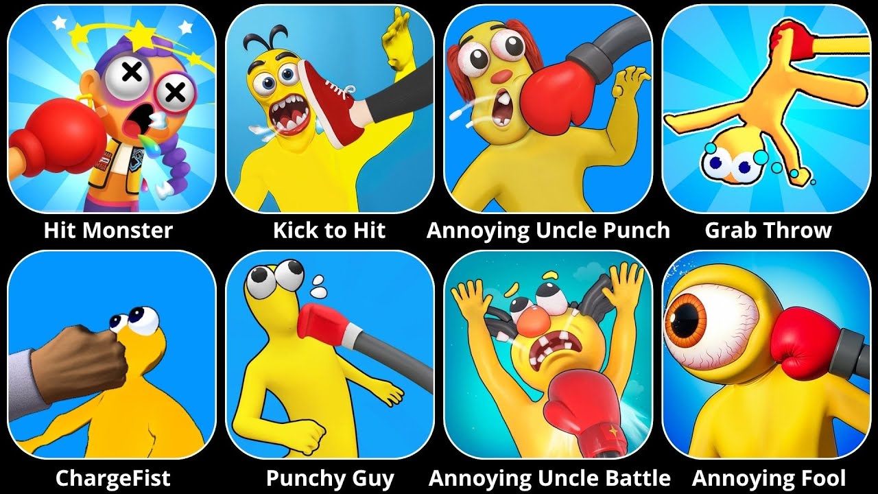 Annoying Uncle Punch Game,Annoying Fool Punchout,Annoying Monster ...
