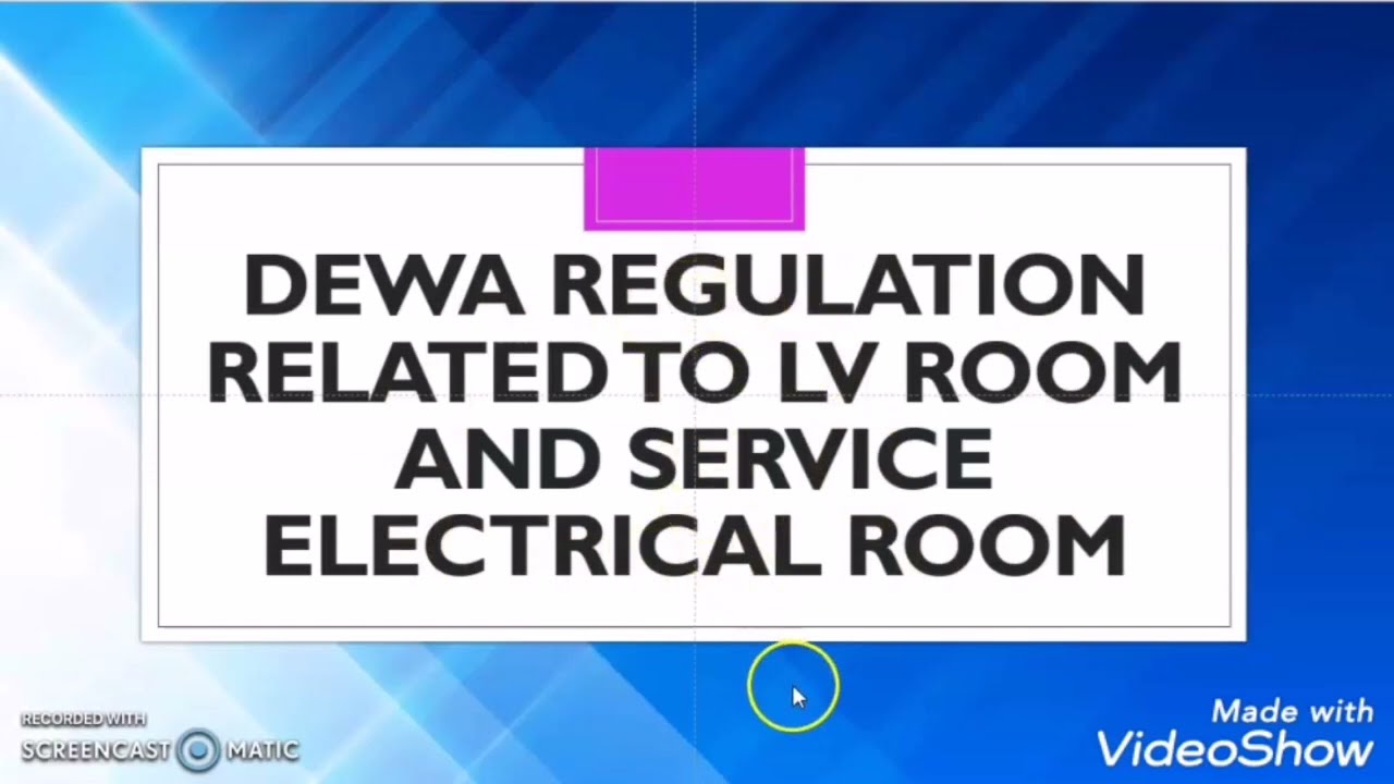 DEWA Regulation Related To LV Room And Service Electrical Room YouTube DEWA Regulation Related To LV Room And Service Electrical Room YouTube