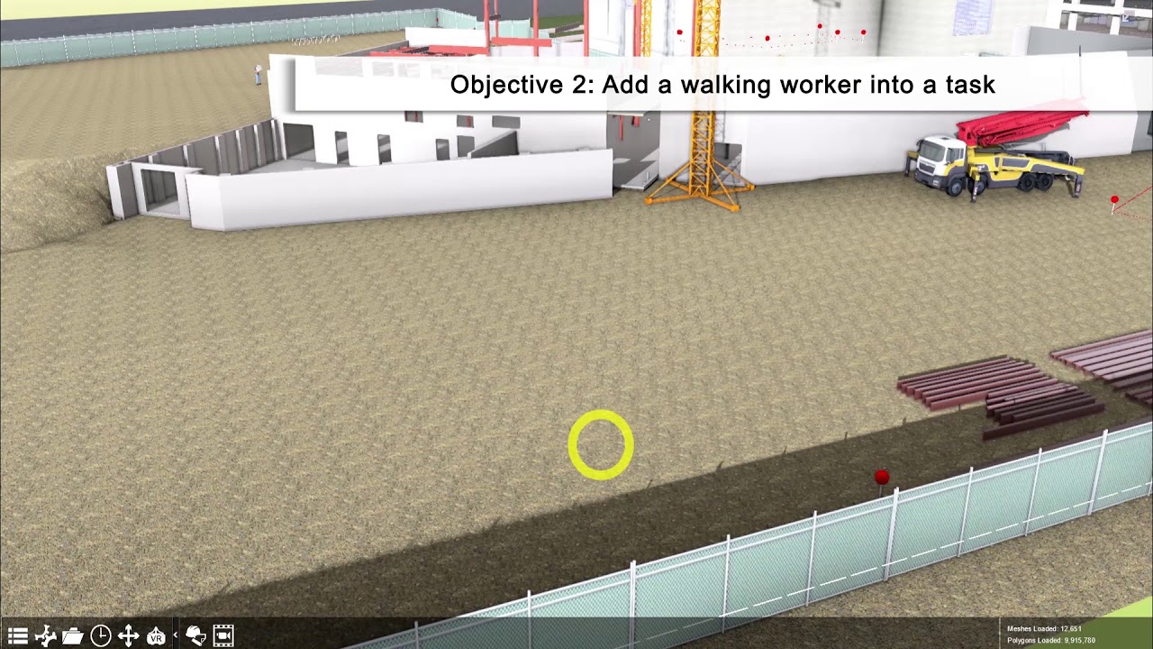 How to Place and Add Contruction Workers into Task in 4D Simulation ...